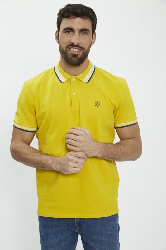 Polo jaune tom tailor | Destock Jeans