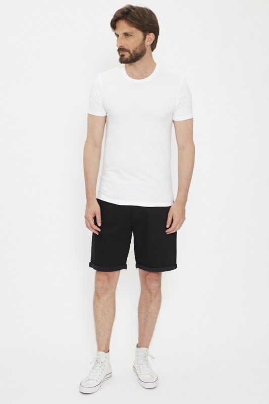 Short en jean noir Jack & Jones | Destock Jeans