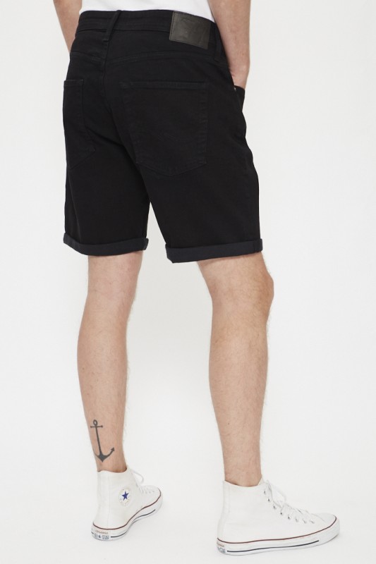 Short en jean noir Jack & Jones | Destock Jeans
