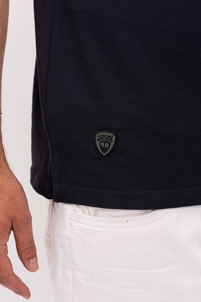 Polo bleu marine Paname Brothers | Destock Jeans
