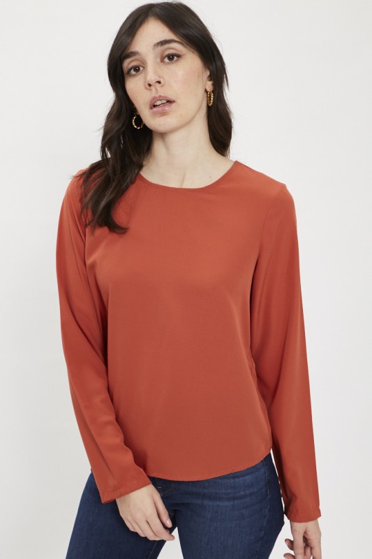Blouse orange Vero Moda | Destock Jeans
