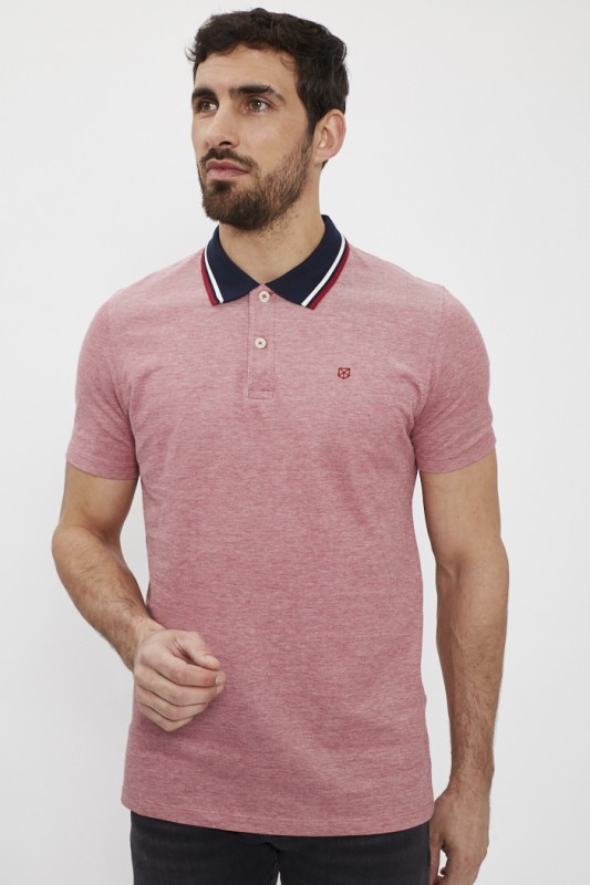 Polo rouge Jack & Jones | Destock Jeans