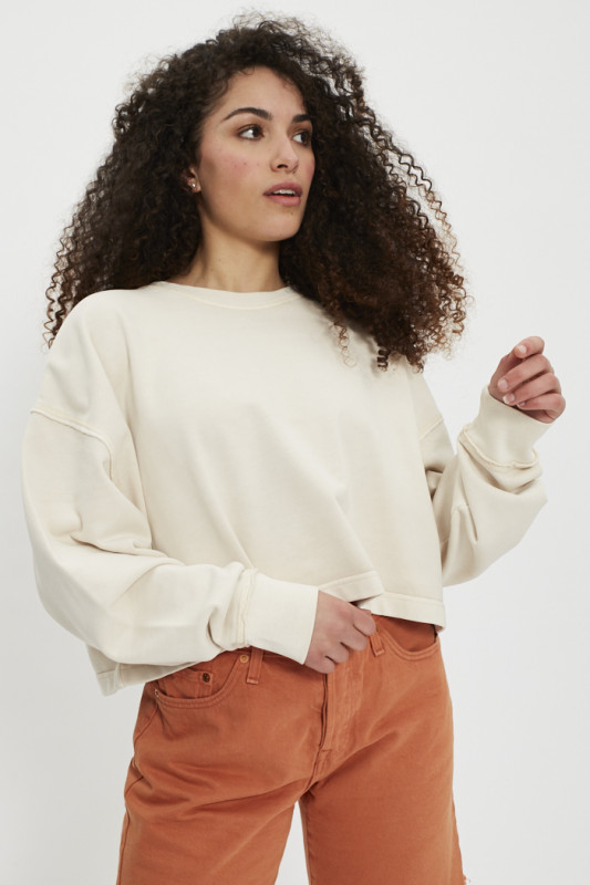 Sweat crop beige Levi's | Destock Jeans