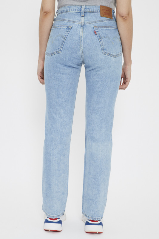 Jeans 501 Cropped Medium Indigo Femme Levis Destock Jeans