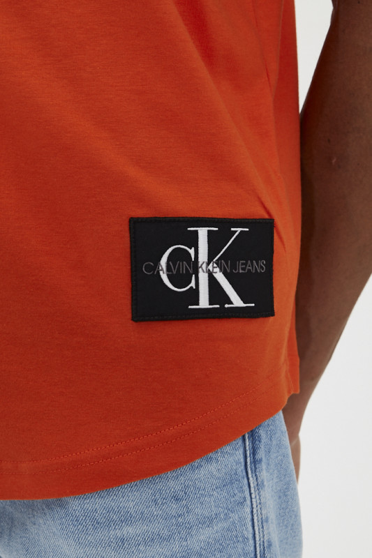 T-shirt orange Calvin Klein | Destock Jeans