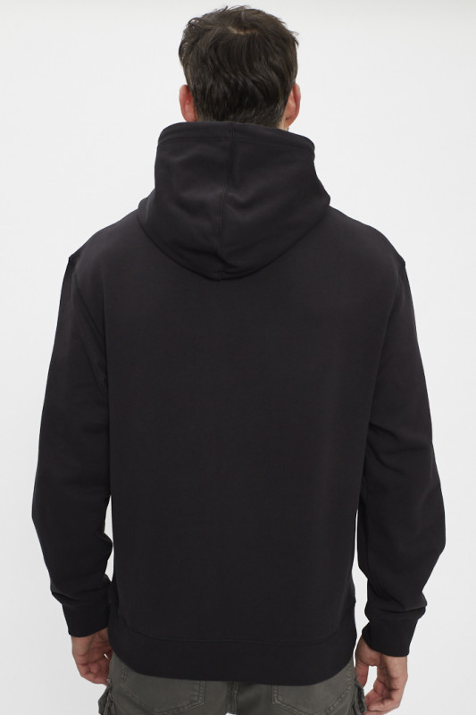 Sweat noir à capuche Calvin Klein | Destock Jeans